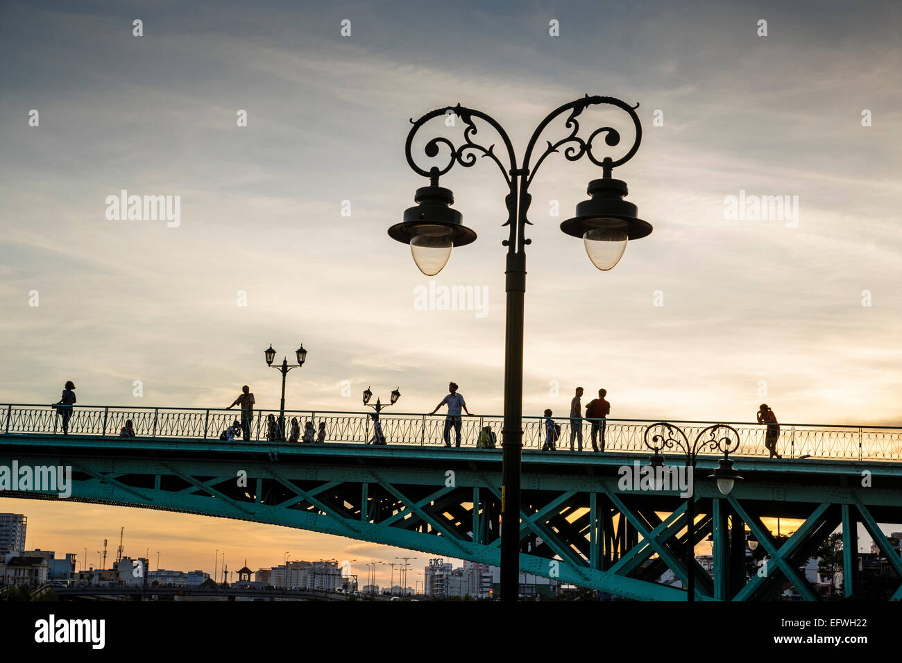 Saigon River at district 1, Ho Chi Minh City (Saigon), Vietnam Stock ...