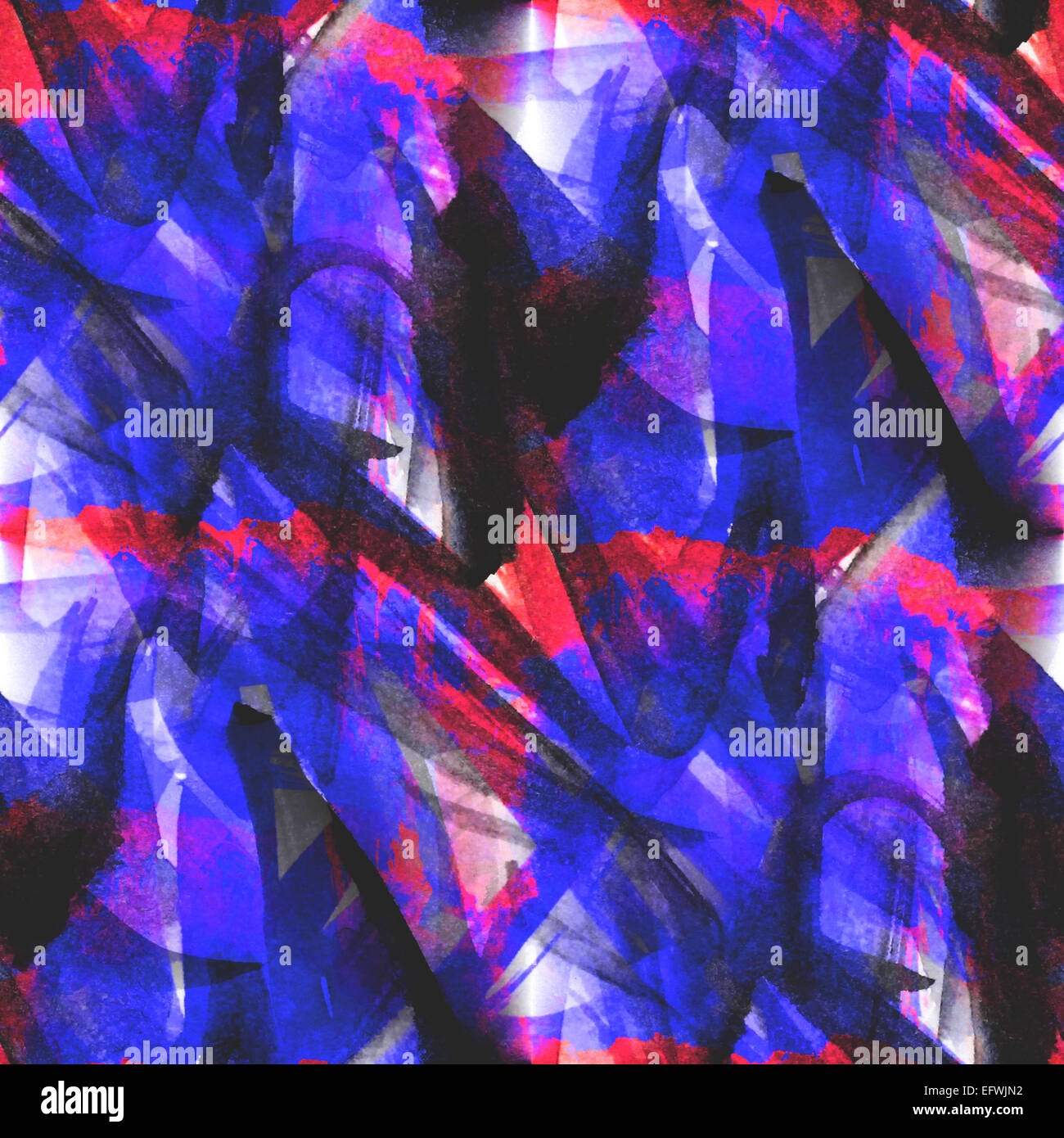 graphic style textured palette picture blue, red frame watercolor ...