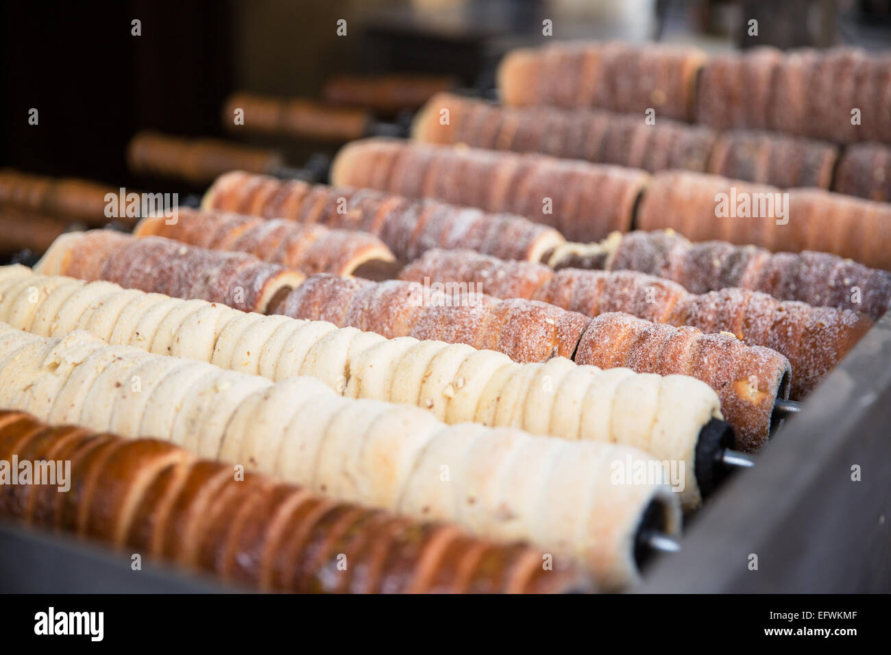 Rolled and grilled pasteries Stock Photo - Alamy