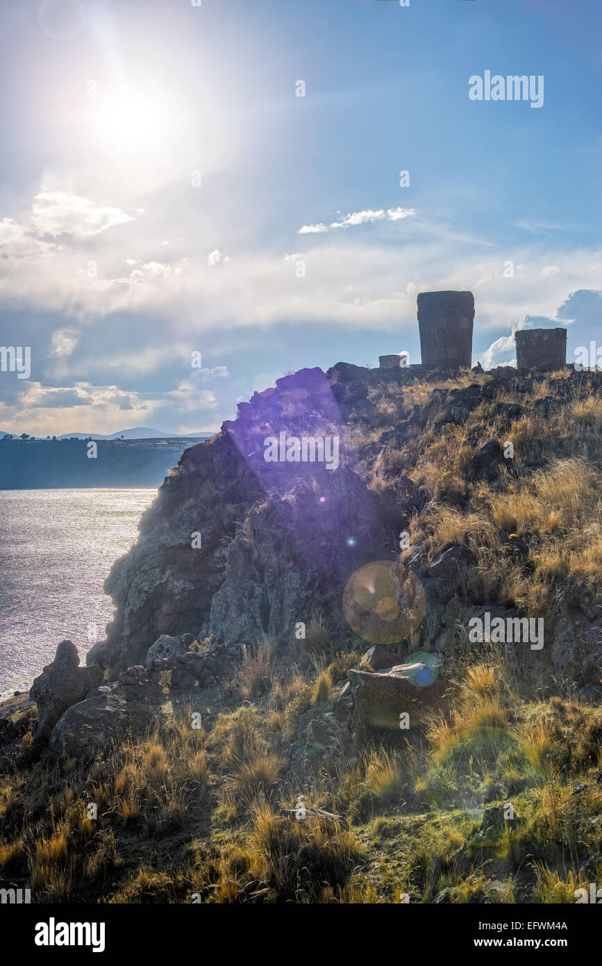 Sillustani ruins peru hi-res stock photography and images - Alamy