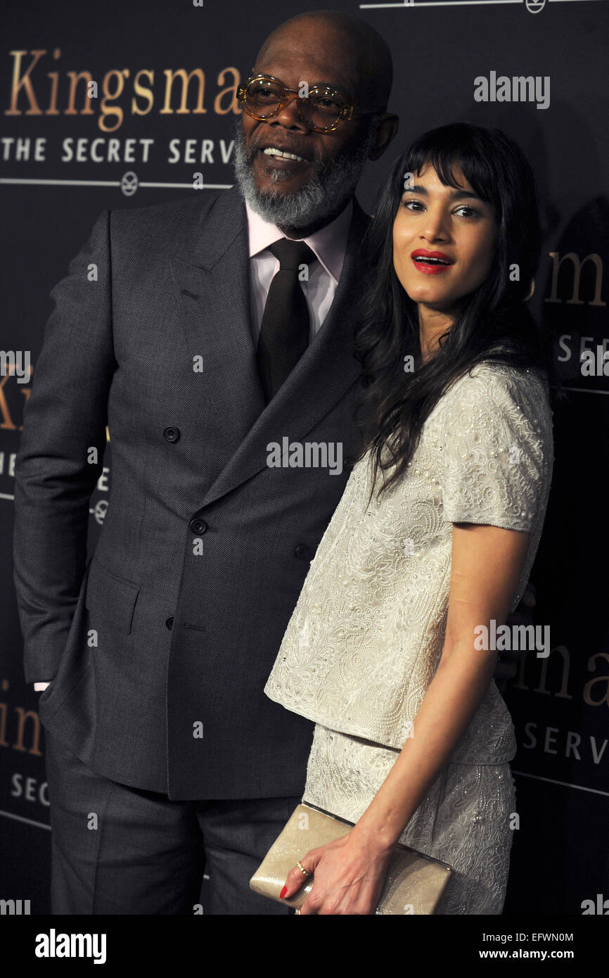 Samuel L. Jackson and Sofia Boutella attending the 'Kingsman: The ...