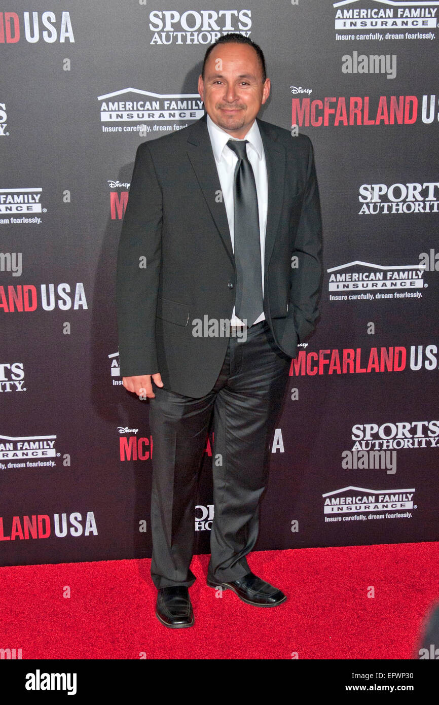 Johnny Samaniego attending the world premiere of Disney's 'McFarland ...