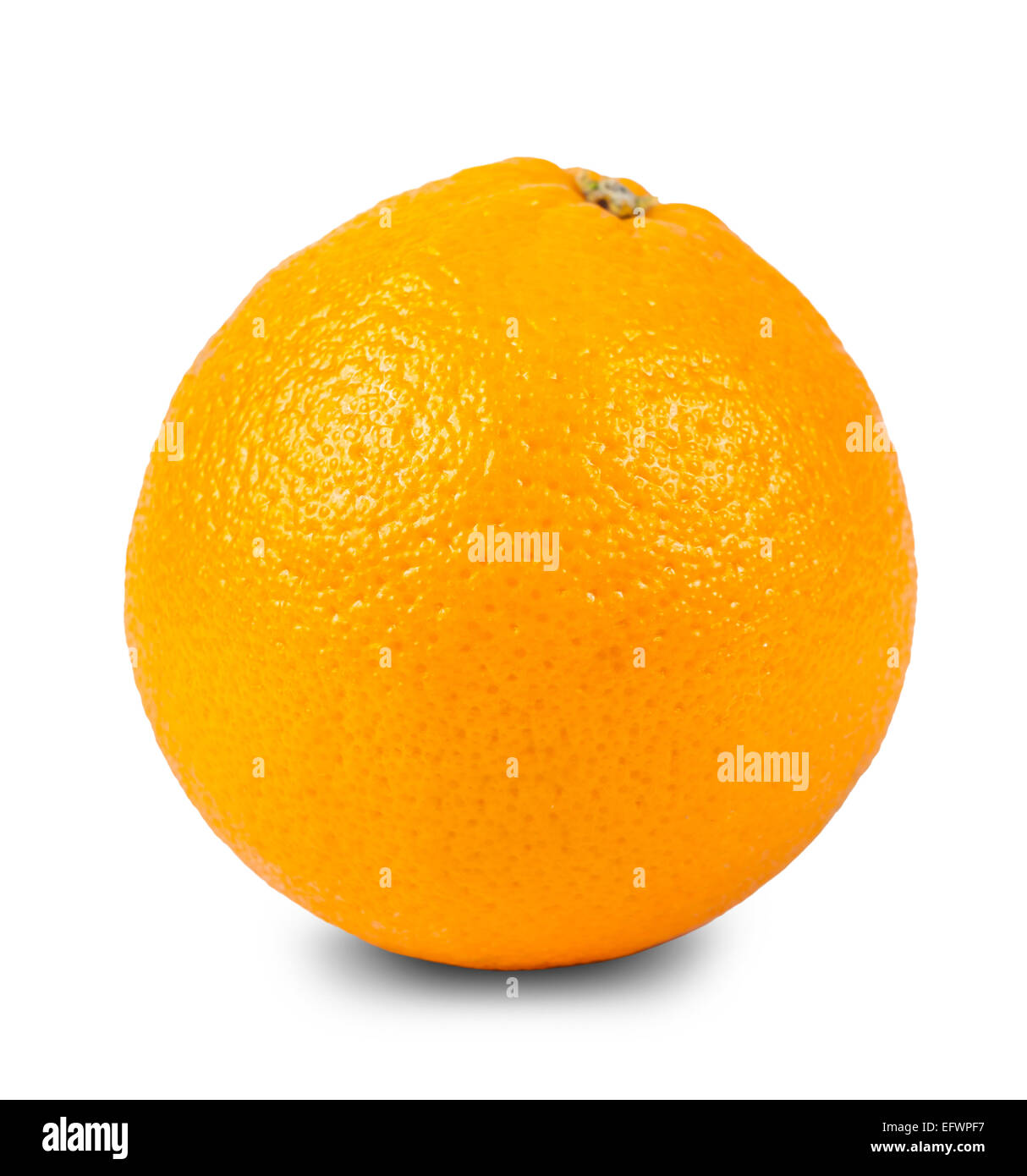 one orange closeup isolated on white background Stock Photo - Alamy