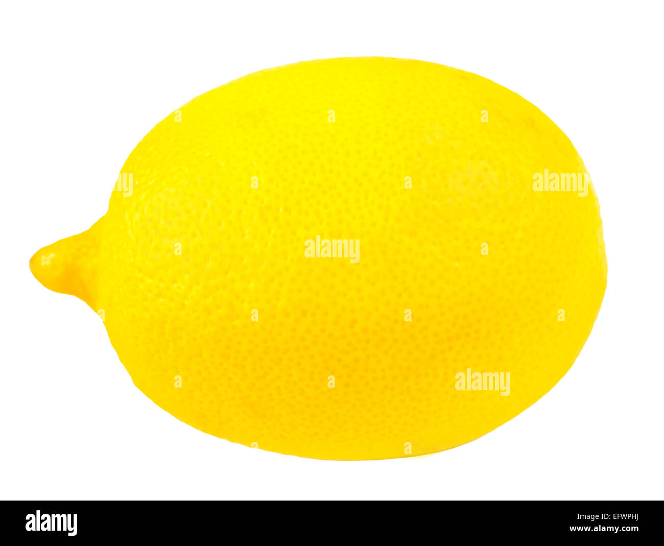 ripe lemon closeup isolated on a white background Stock Photo - Alamy
