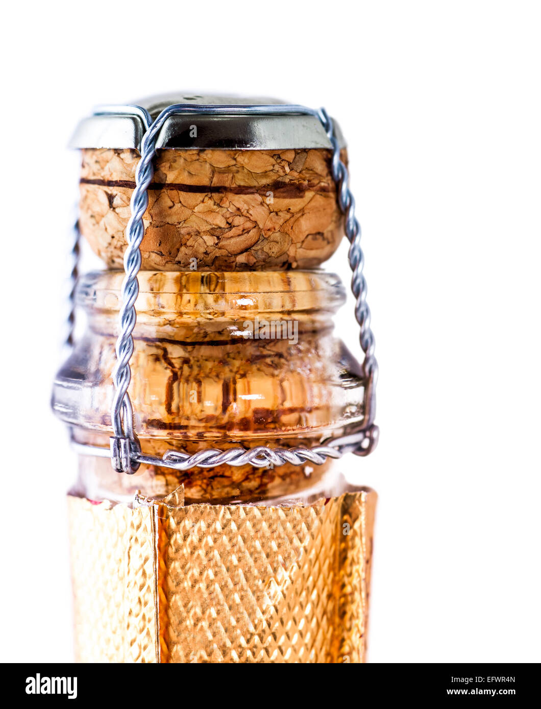 neck of a bottle close-up isolated on white background Stock Photo - Alamy