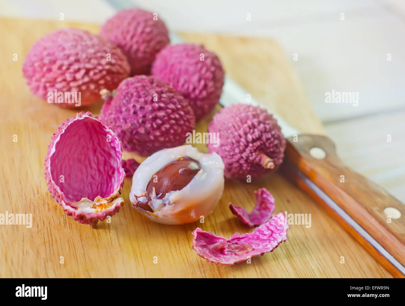 Lychee inside hi-res stock photography and images - Alamy