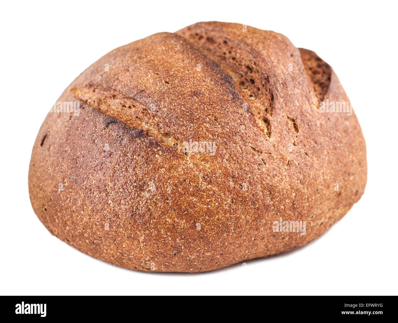 Round black bread on a white background isolated Stock Photo - Alamy