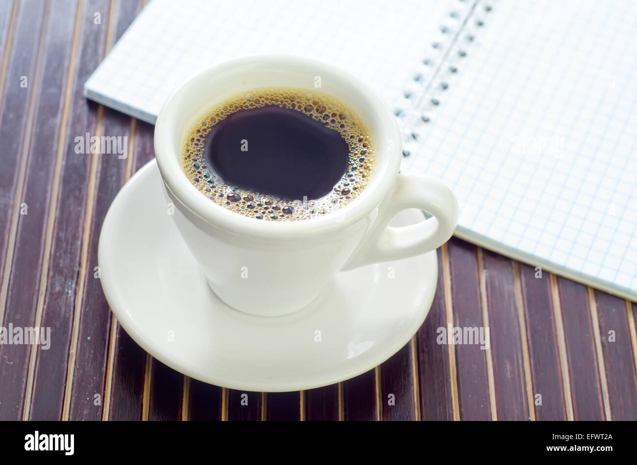 coffee and note Stock Photo - Alamy
