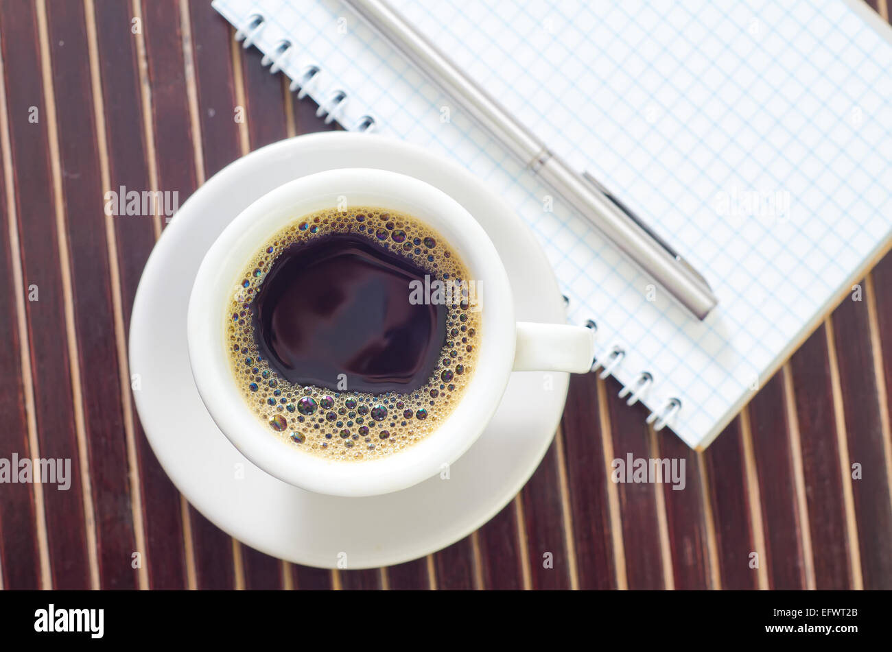 coffee and note Stock Photo - Alamy