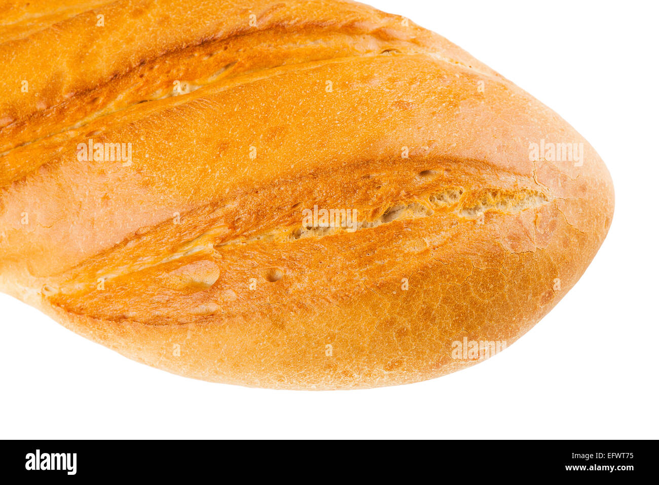 white bread close-up isolated on white background Stock Photo - Alamy