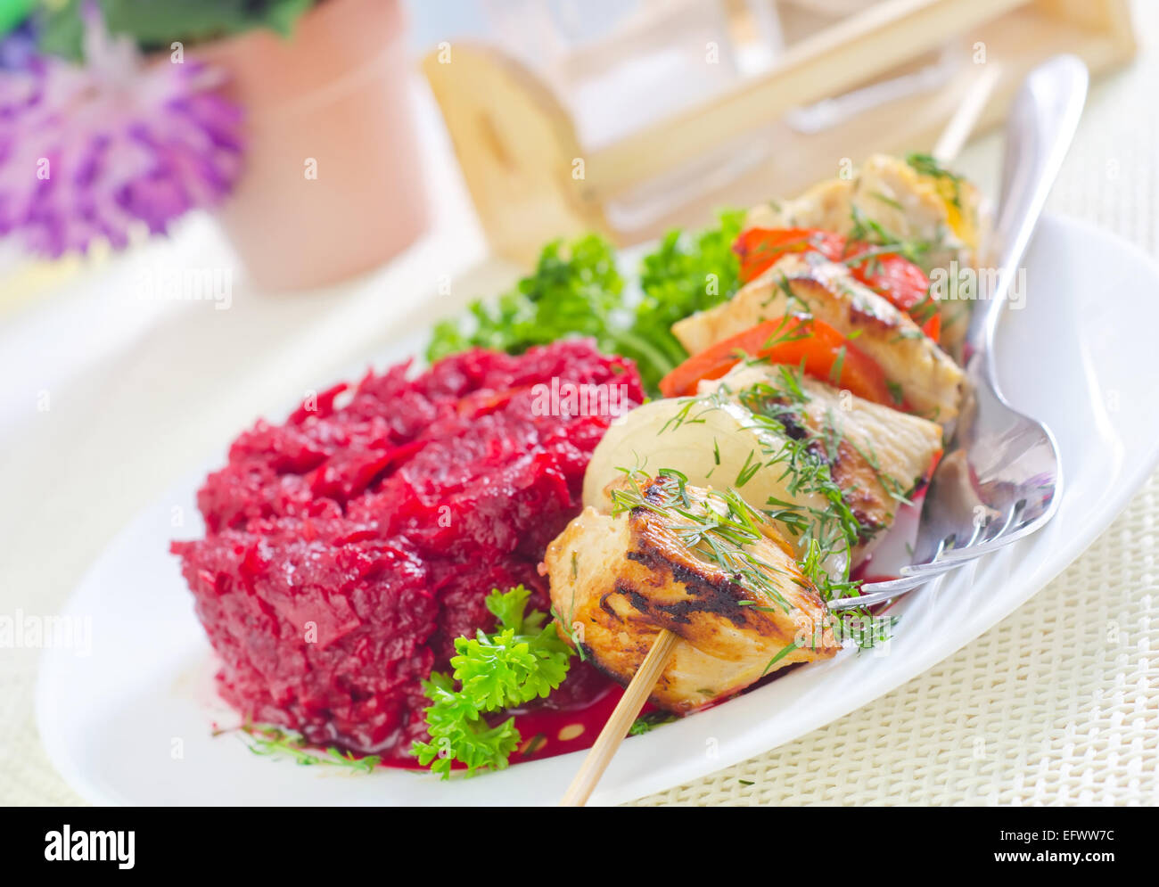 Maroon chicken hi-res stock photography and images - Alamy