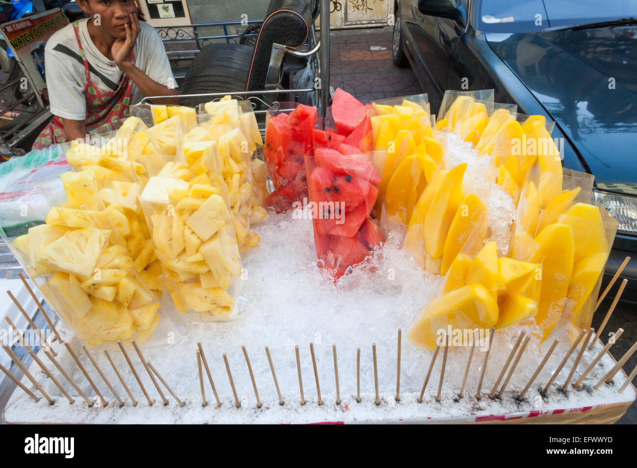 Street vendors display of fresh fruit hi-res stock photography and ...