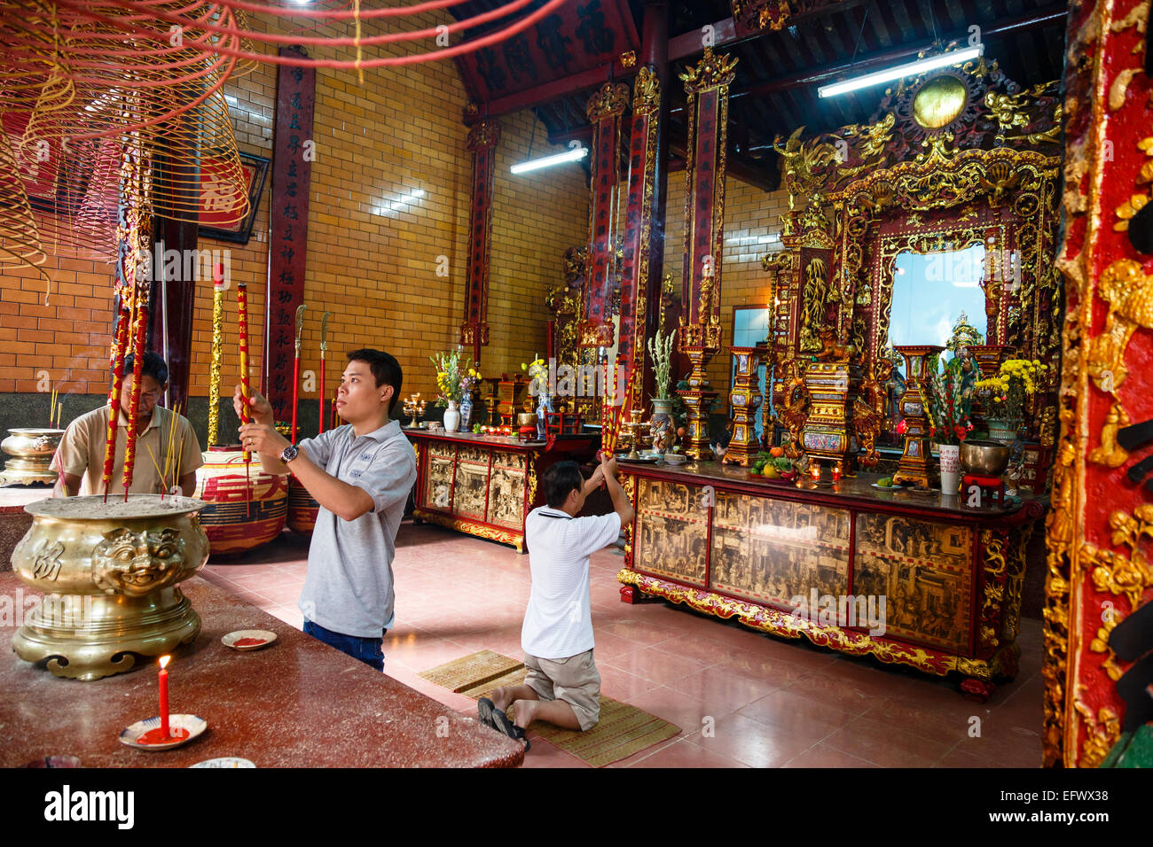 Ong Temple, Can Tho, Mekong Delta, Vietnam Stock Photo - Alamy