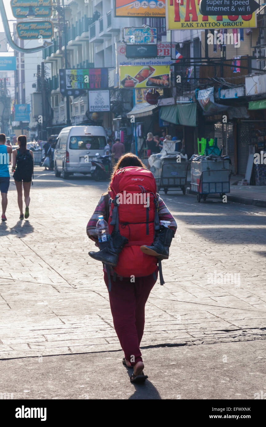 Thailand, Bangkok, Khaosan Road, Backpacker Stock Photo - Alamy