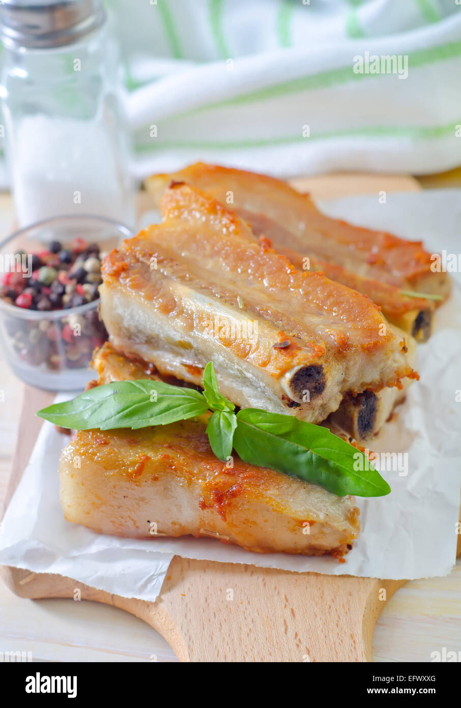 Baked lamb mutton cutting hi-res stock photography and images - Alamy