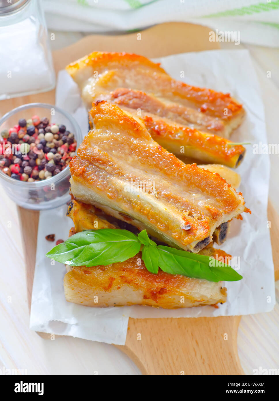 Baked lamb mutton cutting hi-res stock photography and images - Alamy