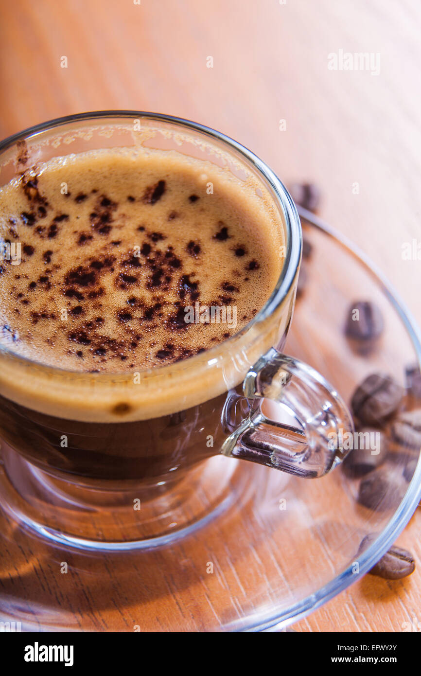 invigorating coffee crema, a traditional drink Stock Photo - Alamy