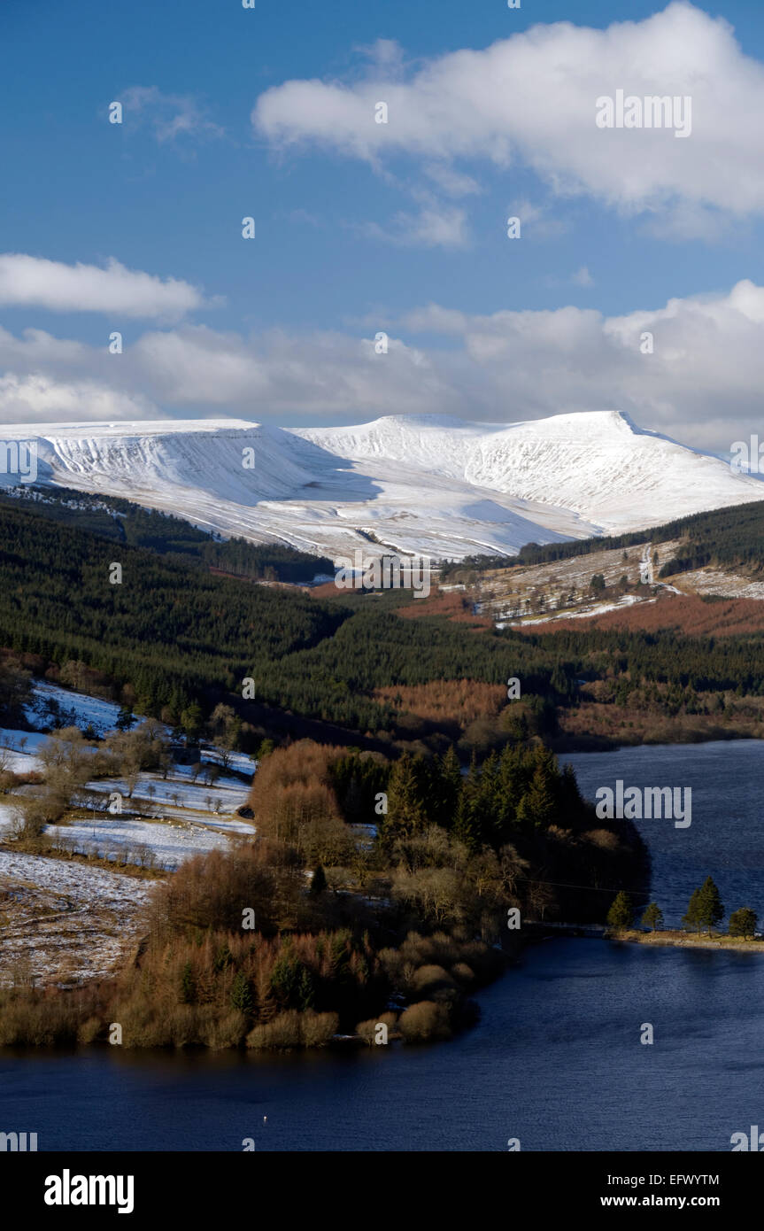 Taf Fechan Reservoirs, Brecon Beacons National Park, Powys, Wales, UK ...