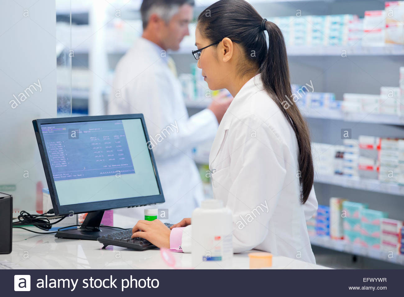 Dispensary Chemist Display Shelves Drugs Stock Photos & Dispensary ...