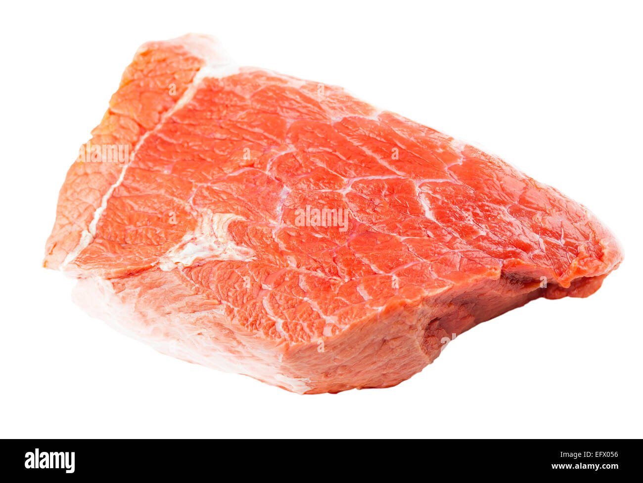 raw beef fillet on a white background isolated Stock Photo - Alamy