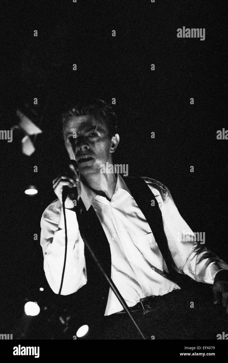 David Bowie in concert on the Sound & Vision Tour in 1990 Italy Stock ...