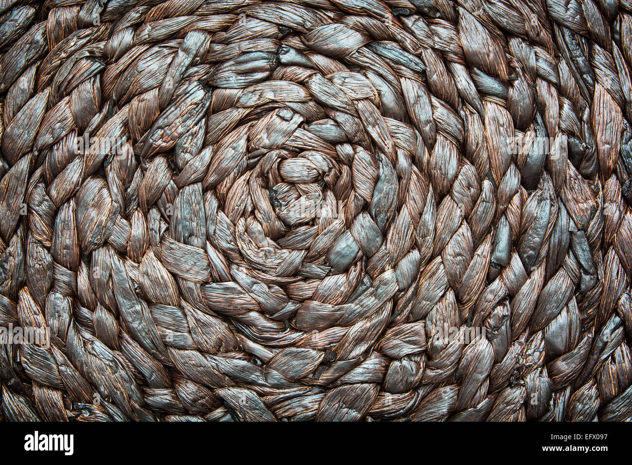 Wicker braid weave texture. Circle straw macro background Stock Photo ...