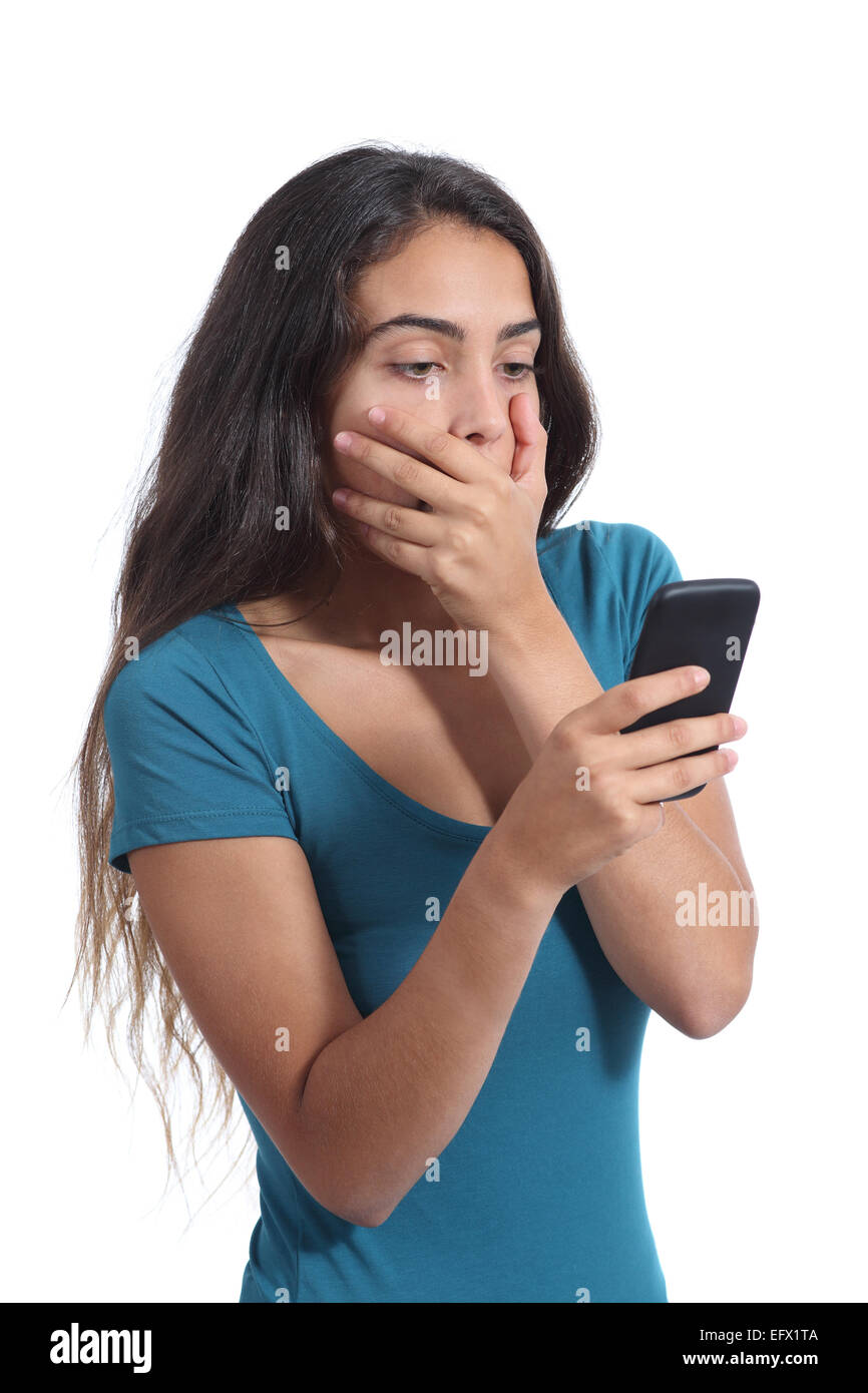 Sad teenager social media hi-res stock photography and images - Alamy