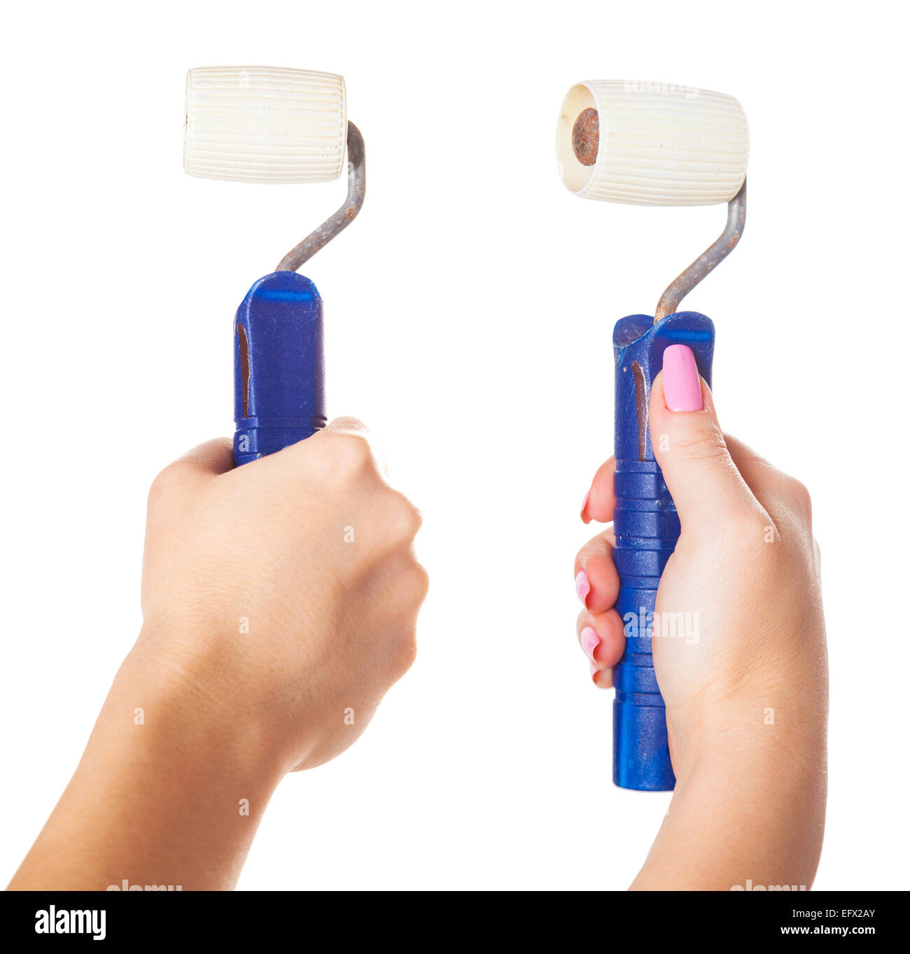 two rolls, isolated white background Stock Photo - Alamy