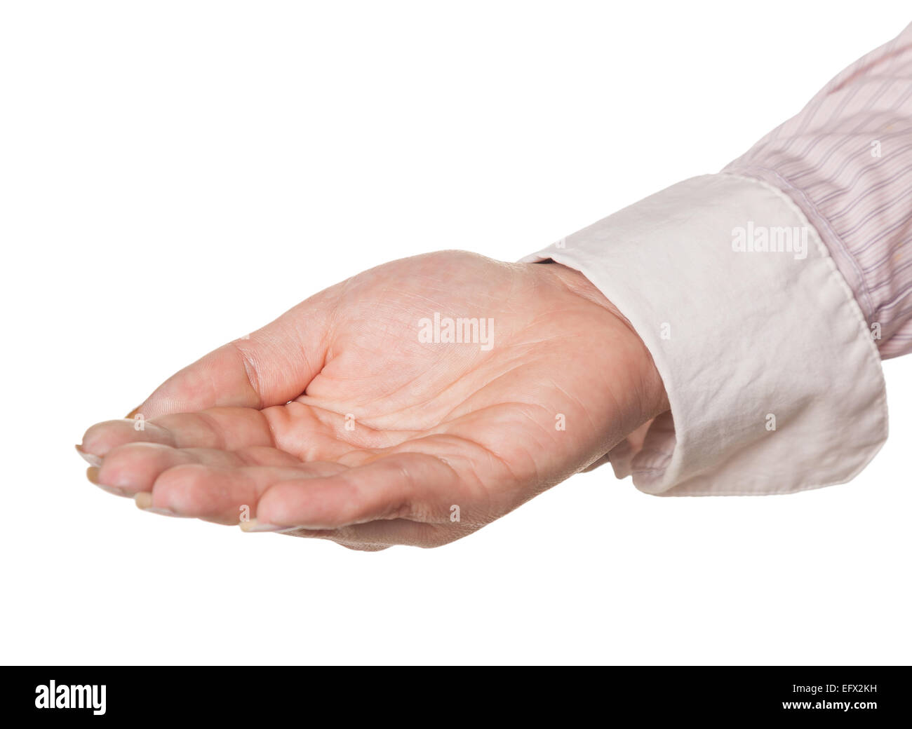 giving hand, isolated white background Stock Photo - Alamy