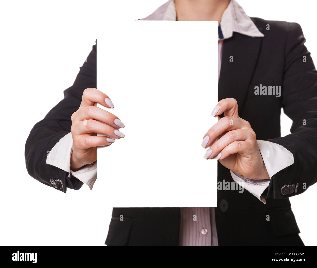 hand with form selection isolated white background Stock Photo - Alamy
