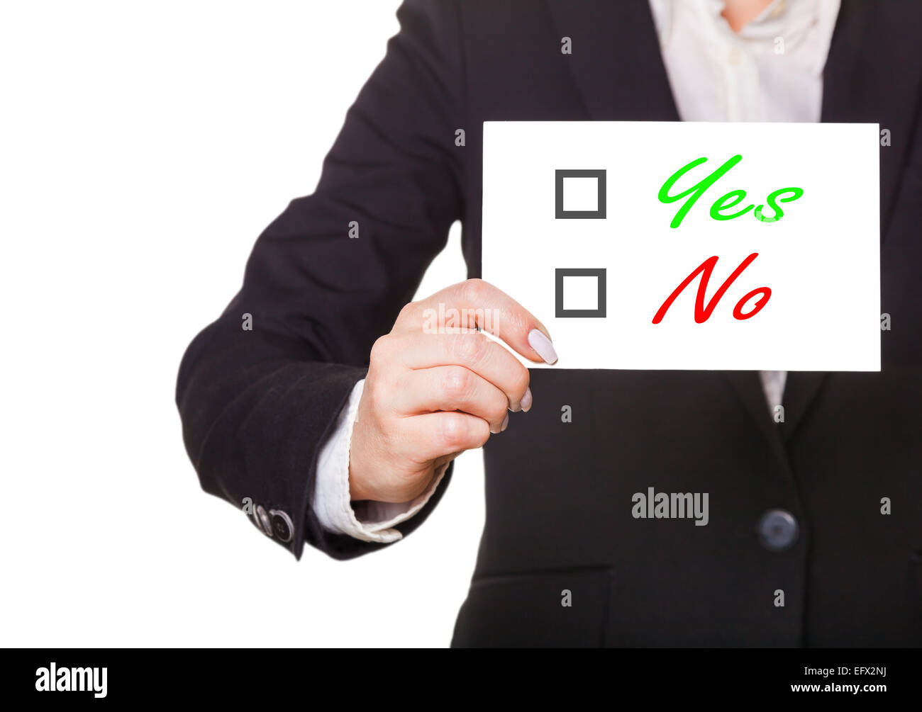 hand with form selection isolated white background Stock Photo - Alamy