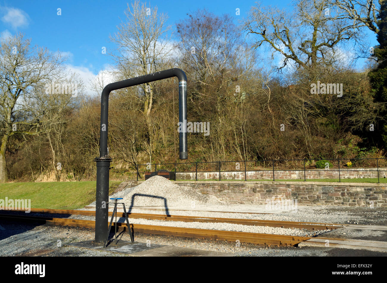 Water Trough, Brecon Mountain Railway Station and Pontsticill Reservoir ...