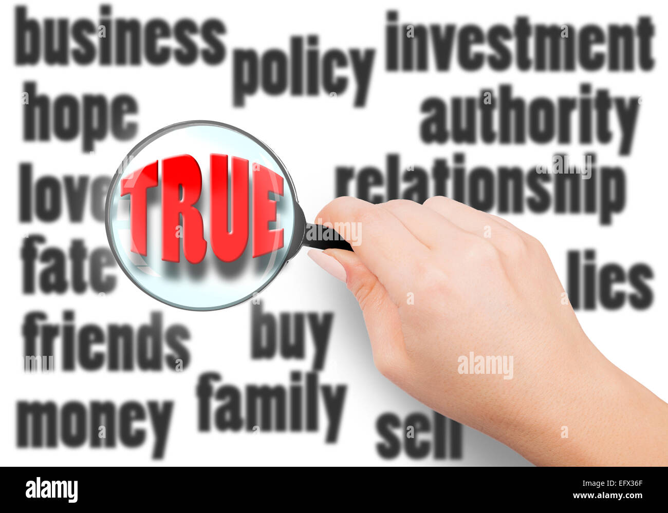 have to seek the truth in all of life, illustration Stock Photo - Alamy