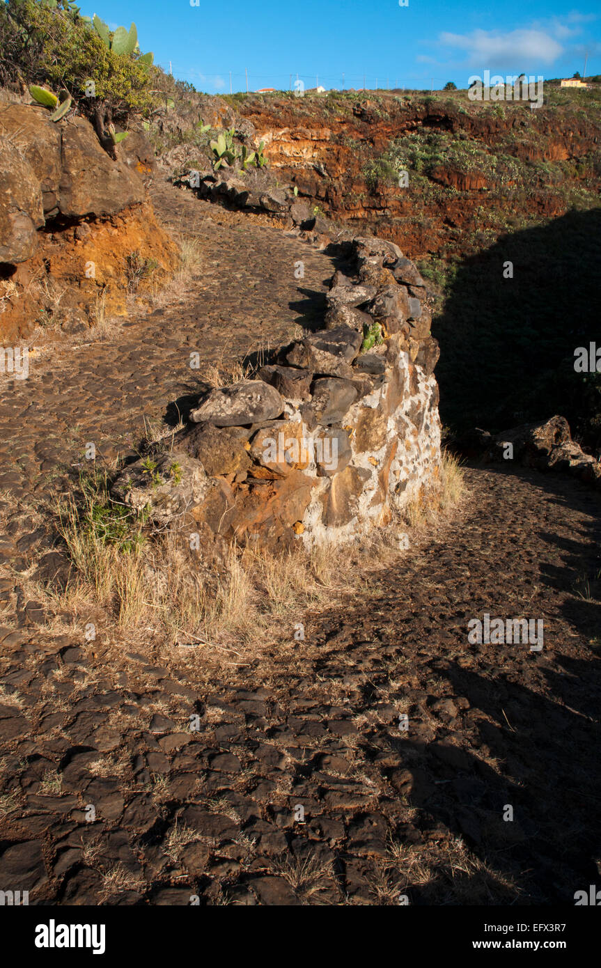 Locals call the deep gullies in the volcanic slopes "barranco" and ...