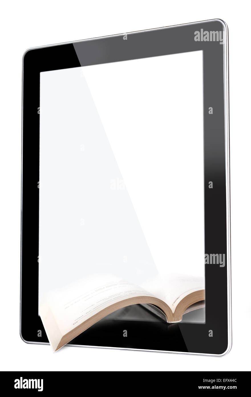 Learning online on tablet Cut Out Stock Images & Pictures - Alamy