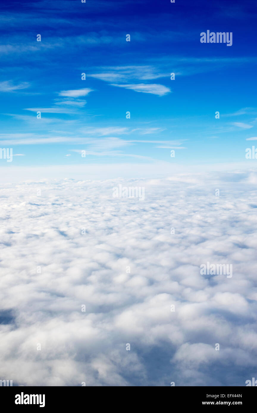 Blue sky clouds from aeroplane hi-res stock photography and images - Alamy