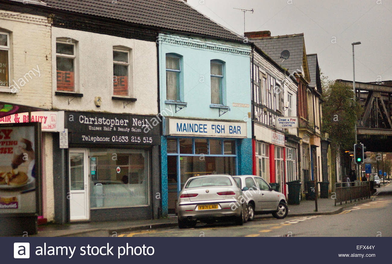 Shopping Street Newport Gwent Wales High Resolution Stock Photography ...