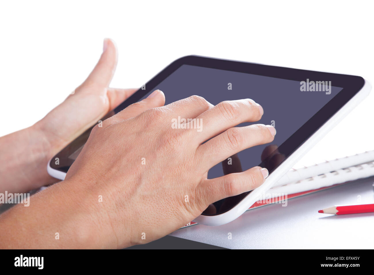 tablet in the hands of modern digital technology Stock Photo - Alamy