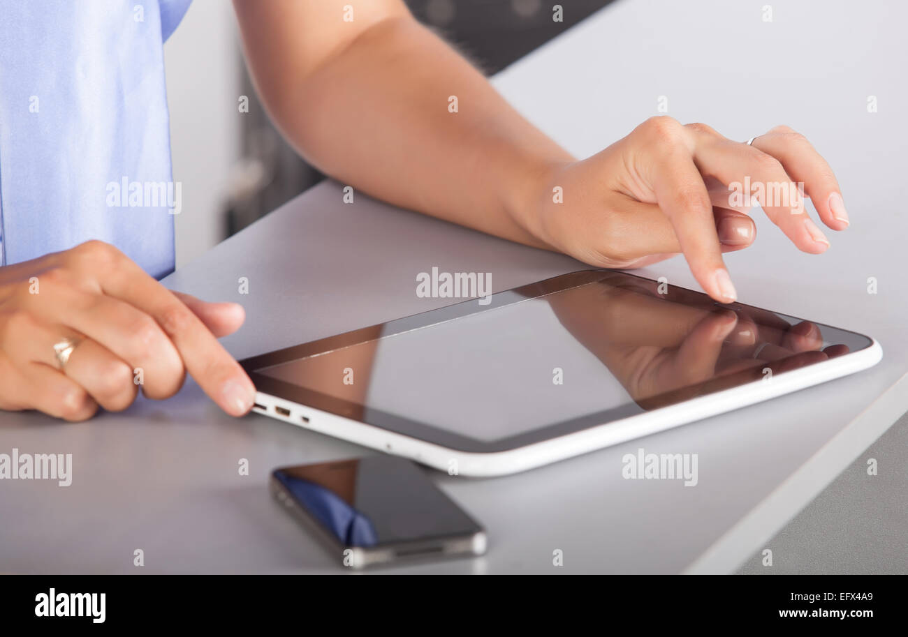 use digital technology in your hands Stock Photo - Alamy