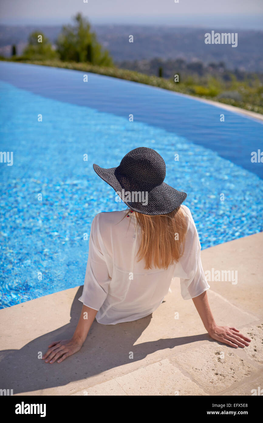 Woman Holiday French Riviera Stock Photos & Woman Holiday French ...
