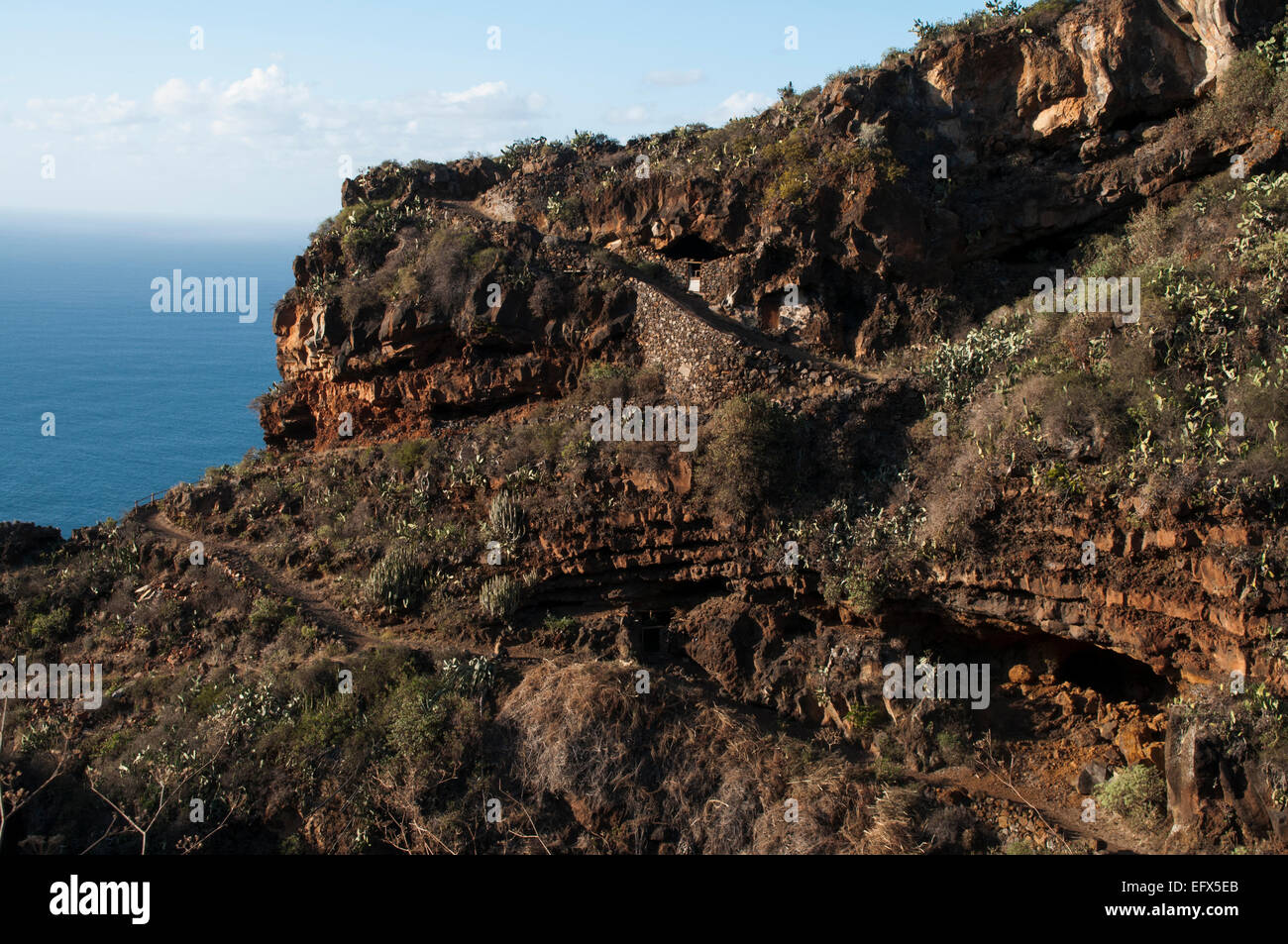 Locals call the deep gullies in the volcanic slopes "barranco" and ...