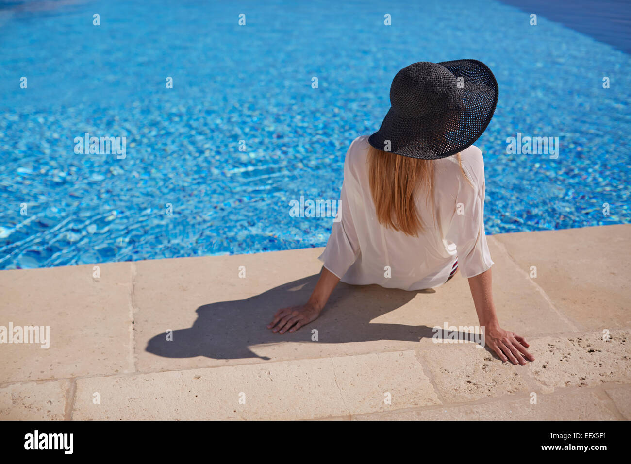 Woman holiday french riviera hi-res stock photography and images - Alamy
