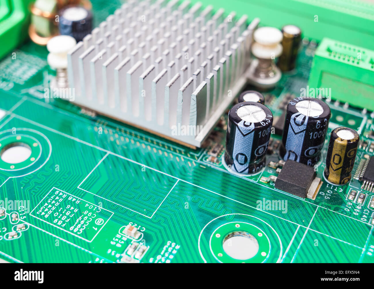 background of computer circuit board close-up and detail Stock Photo ...