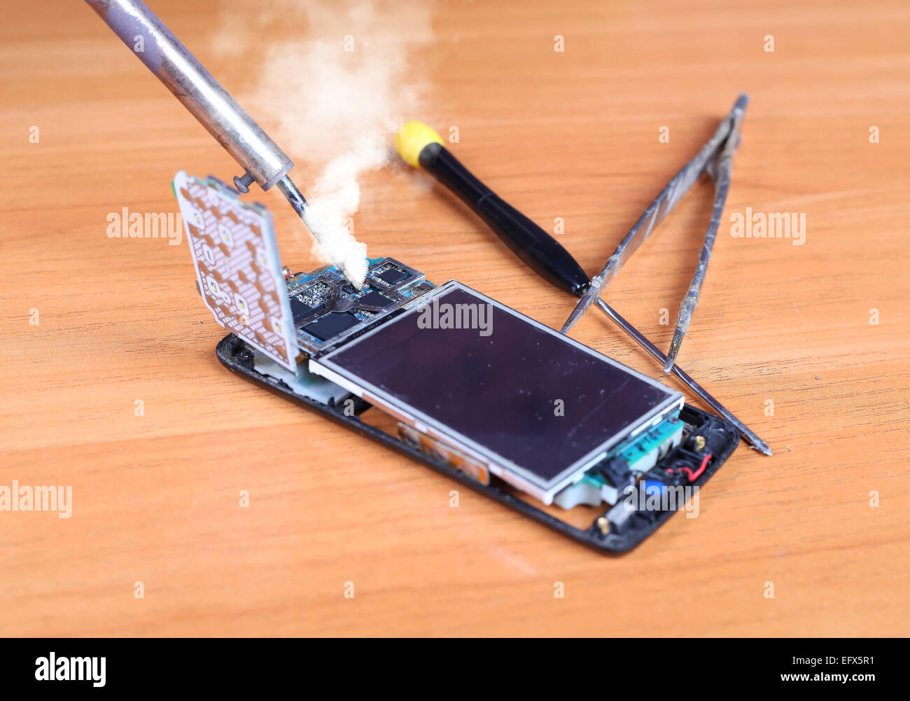 mobile phones repair Area Stock Photo - Alamy