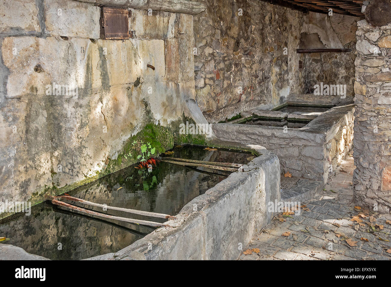 Historic Clothes Washing Basins Le Castellet Provence France Stock ...