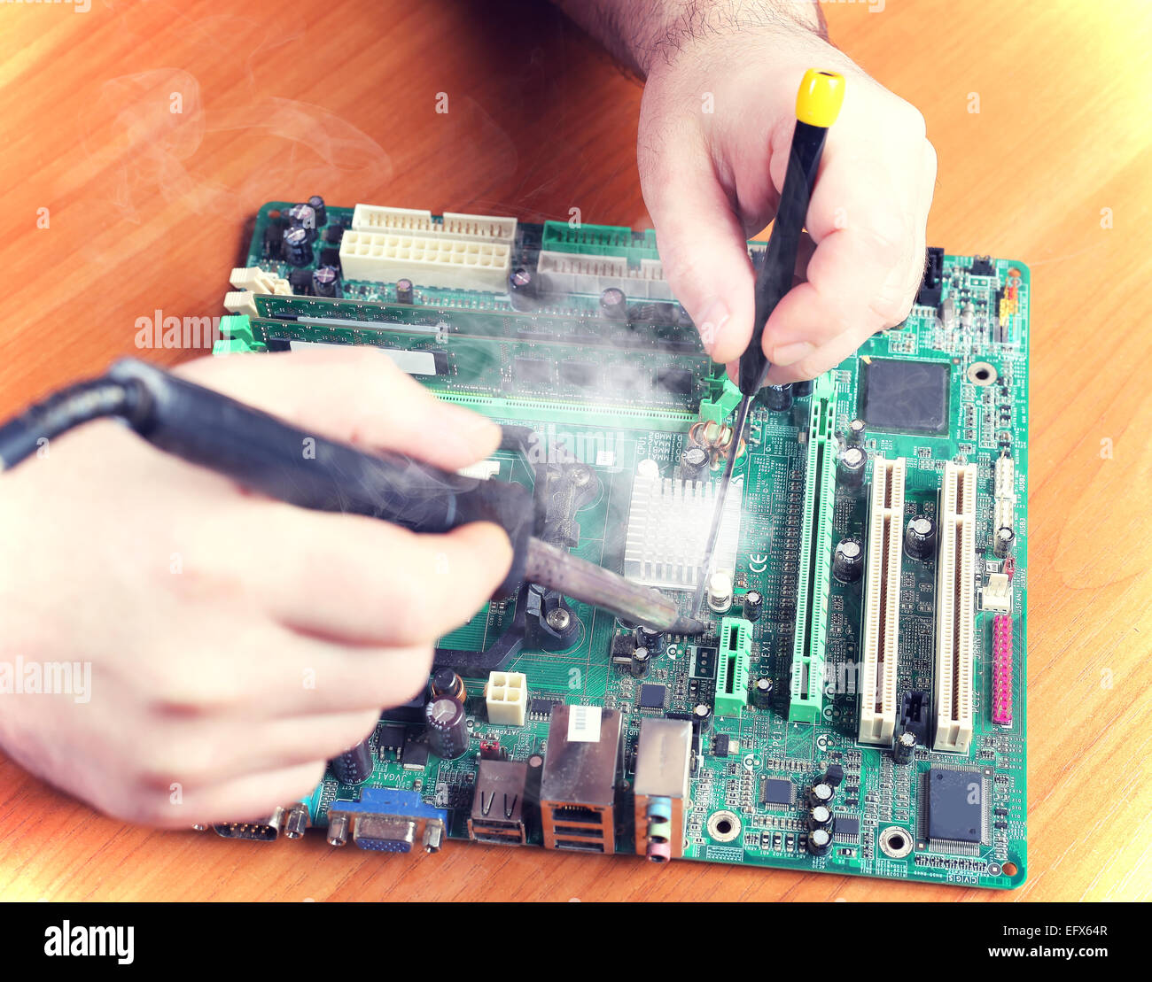 yourself repair broken computers, faulty Stock Photo - Alamy