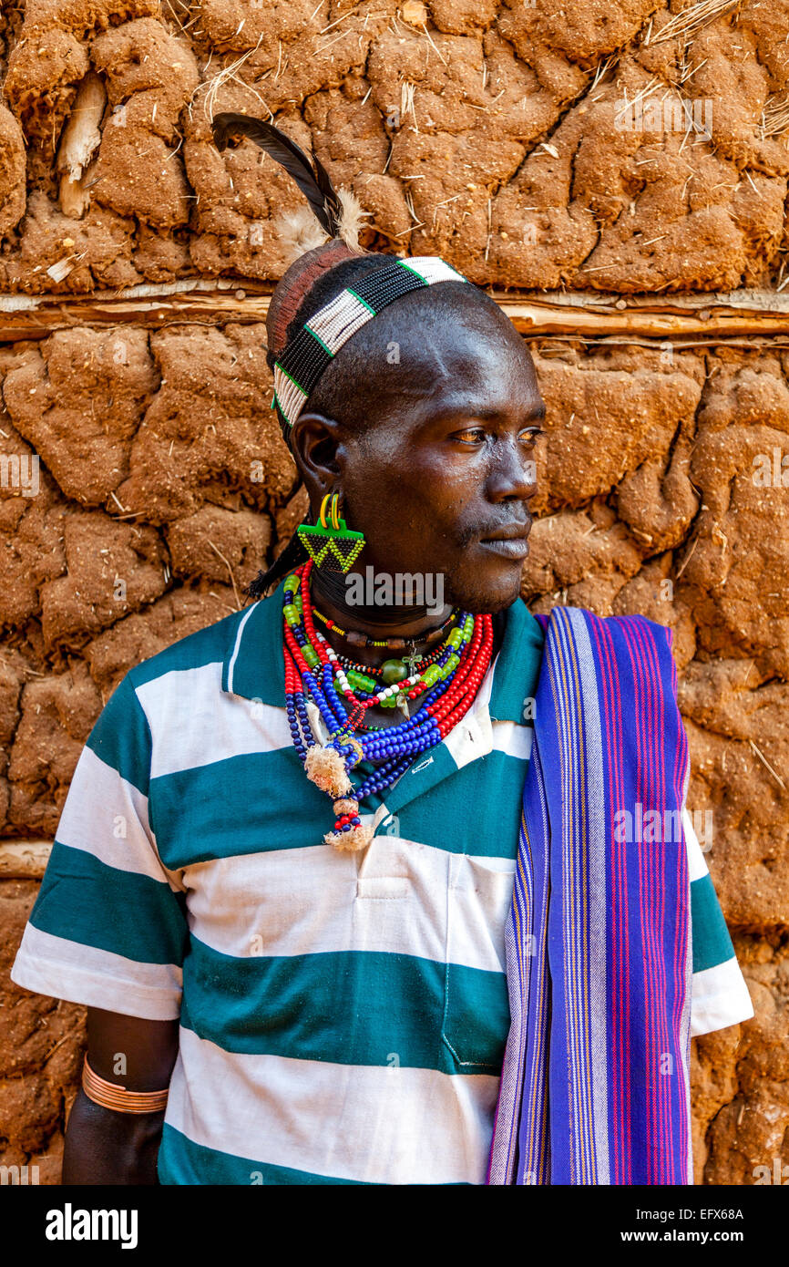 A Portrait Of A Man From The Hamer Tribe, The Monday Market, Turmi, The ...
