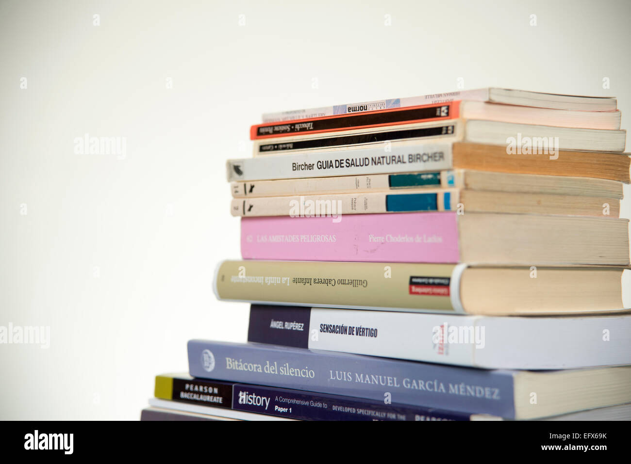 Pile of books Stock Photo - Alamy