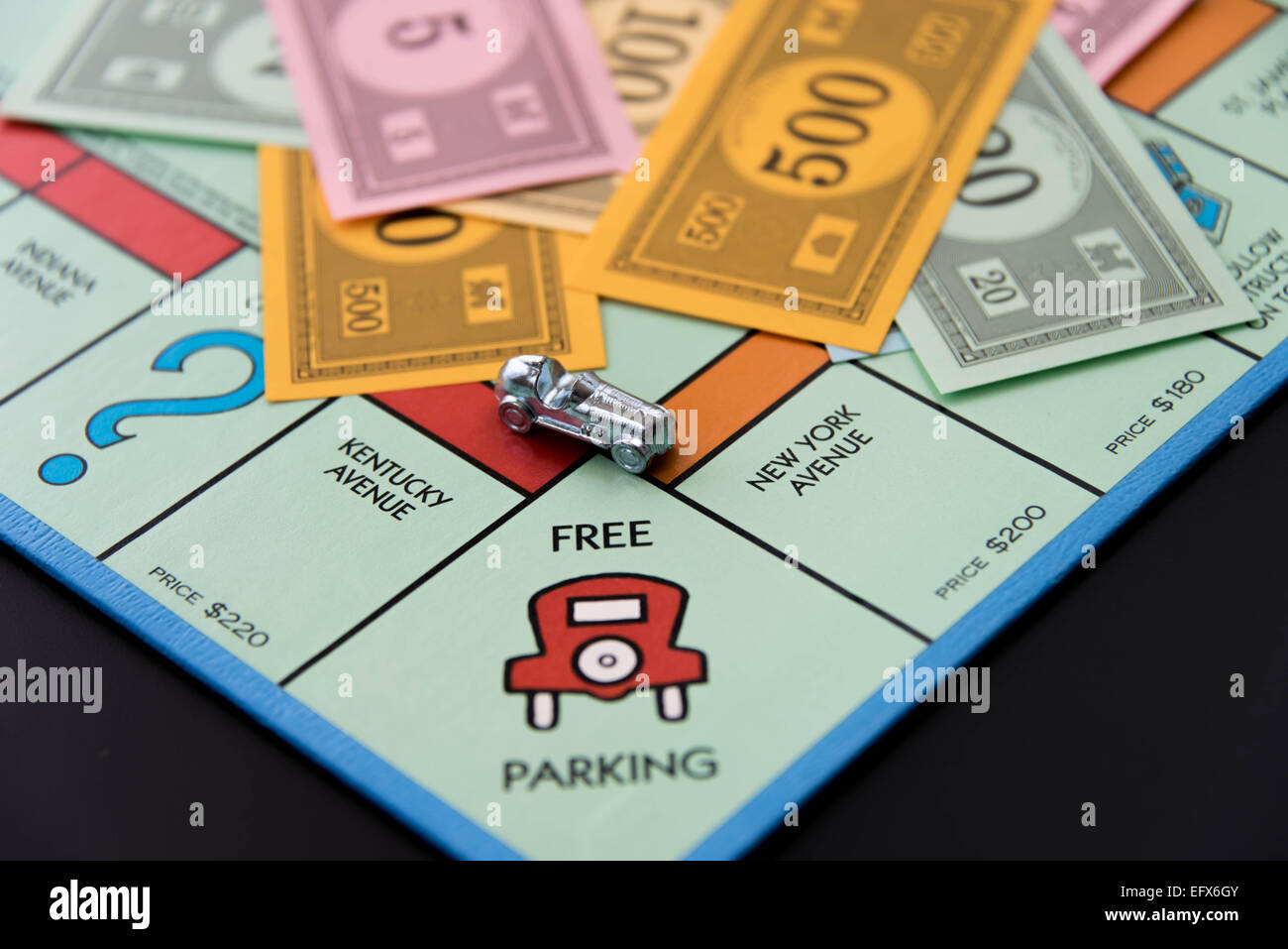 Free parking on monopoly board hi-res stock photography and images - Alamy