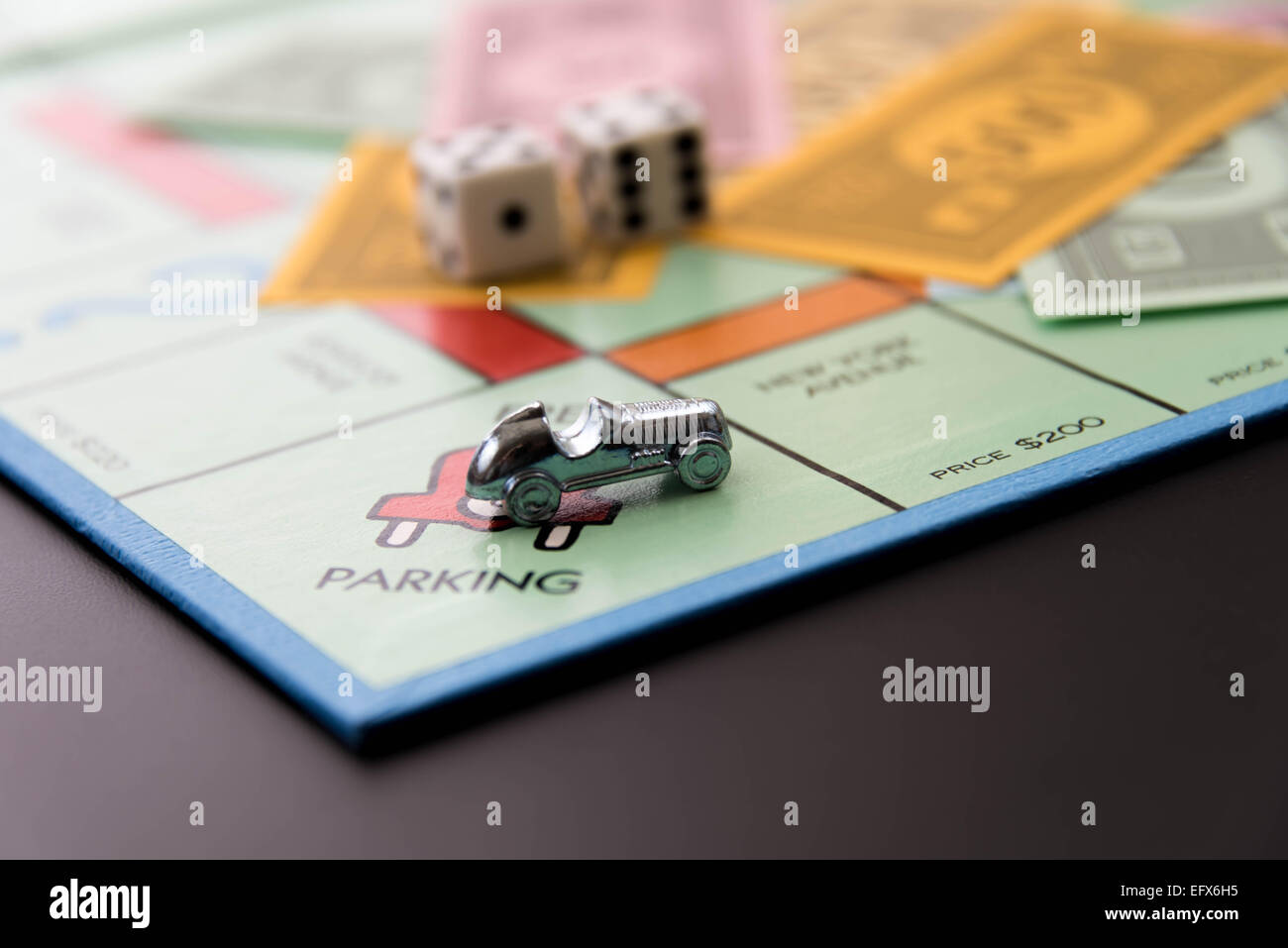 Free parking on monopoly board hi-res stock photography and images - Alamy